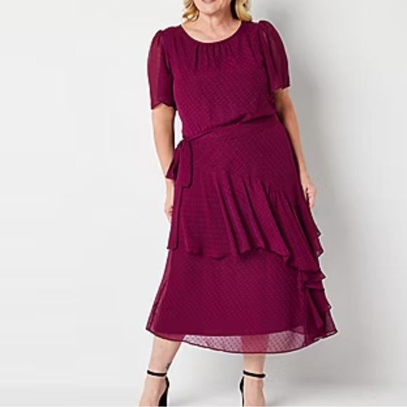 Danny & Nicole | Dresses | Danny Nicole Plus Size Mulberry Fit And ...